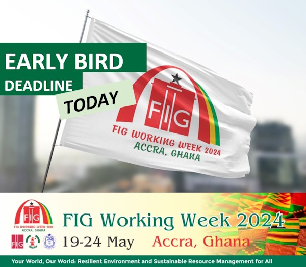 FIG Working Week 2024 - Register now - ensure your early bird rate